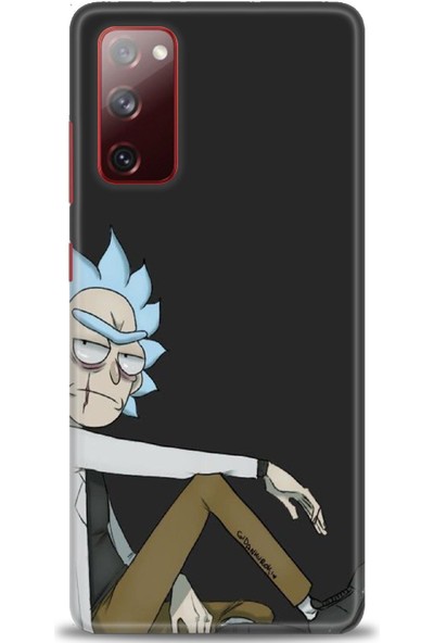 DNZ Bilişim Samsung Galaxy S20 Fe Kılıf Hd Baskılı Kılıf - Rick + Temperli Cam