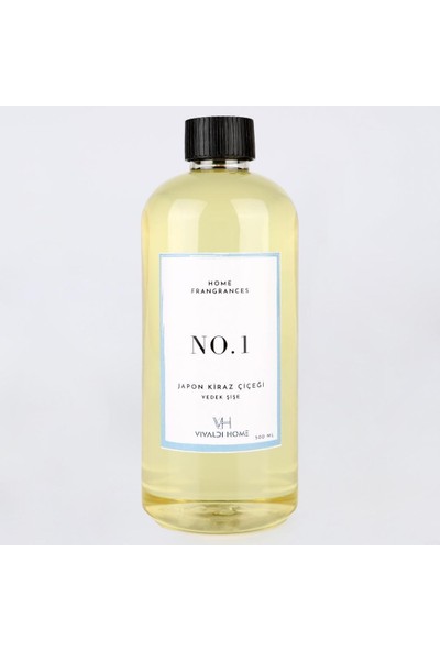 Vivaldi Home No1 Japon Kiraz Çiçeği Yedek Şişe 500 ml Vivaldi Home No1 Japon Kiraz Çiçeği Yedek Şişe 500 ml