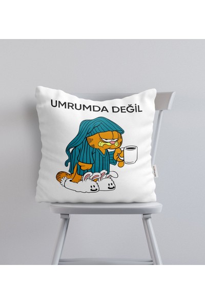 Bk Gift Umrumda Değil Tasarımlı Yastık - Model 1 Bk Gift Umrumda Değil Tasarımlı Yastık - Model 1