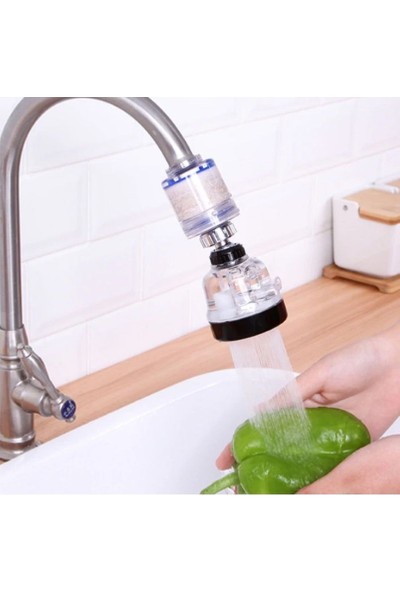 BSSM Filtreli 3 Fonksiyonlu Şeffaf Musluk Başlığı