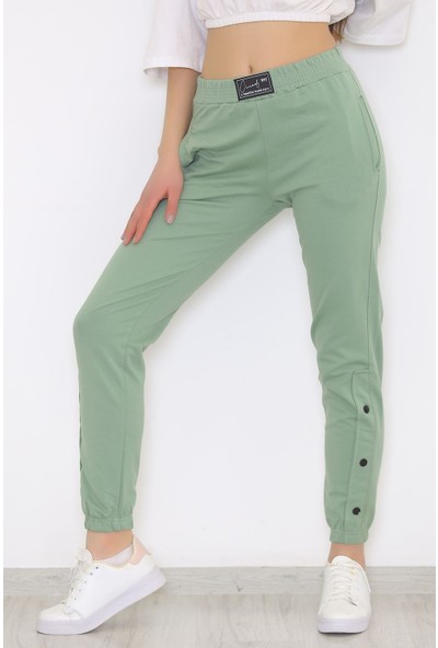 Aygi Paça Çıtçıtlı Eşofman Altı Mint