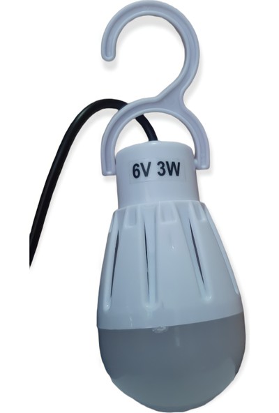 Şıkbay Jak Girişli LED Ampul Soketli Solar Ampul Portatif 6V 3W LED Ampul Şıkbay Jak Girişli LED Ampul Soketli Solar Ampul Portatif 6V 3W LED Ampul