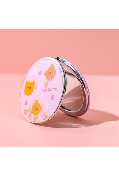 Yoyoso Cep Aynası Sevimli Ayı Pembe