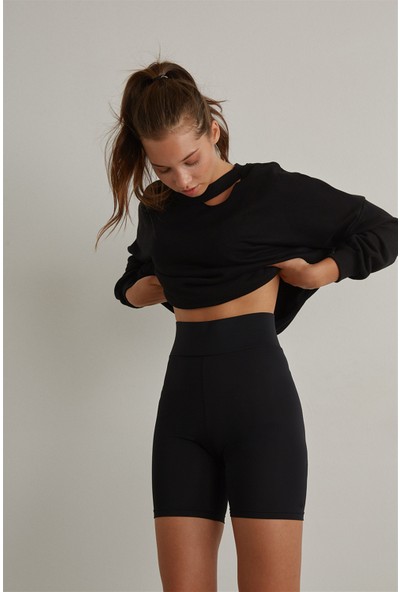 Biavsi Yüksek Bel Toparlayıcı Etkili Biker Tayt