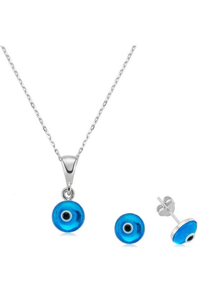 Gumush Nazar Kadın Gümüş Set