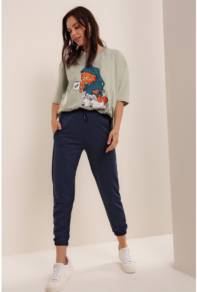 Hakke Paçası Lastikli Eşofman Altı