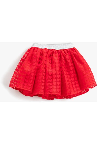 Koton Mini Simli Tül Etek Volanlı