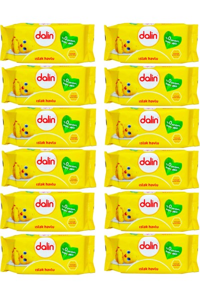 Dalin Islak Havlu 56'lı 12 Paket Dalin Islak Havlu 56'lı 12 Paket