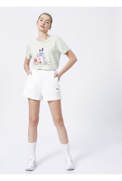 National Geographic Sweat Şor, Xl, Beyaz