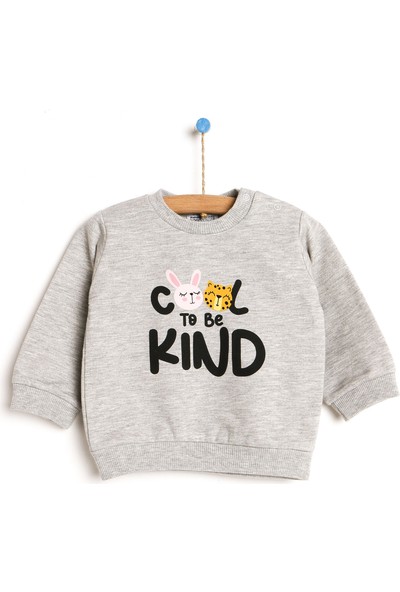 Hellobaby Basic Kız Bebek Şardonlu Iki Ip Baskılı Sweatshirt Hellobaby Basic Kız Bebek Şardonlu Iki Ip Baskılı Sweatshirt