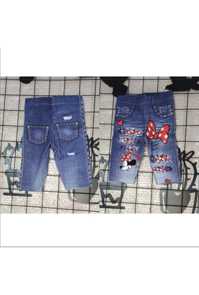 Alm Minnie Kot Görünümlü Kız Çocuk Tayt