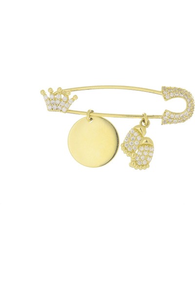 Altın Nesil Taşlı Ayak Figürlü Altın Hediyelik Filkete