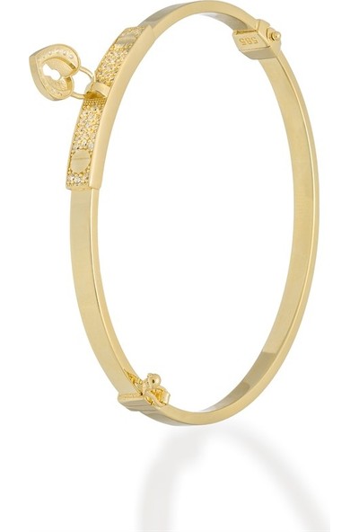 Altın Nesil Taşlı Asma Kilit Model Altın Bilezik