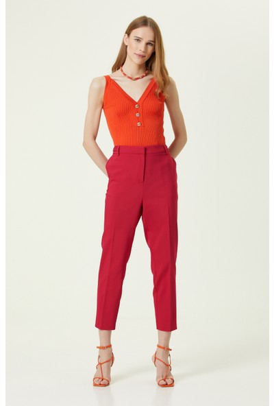 Network Regular Fit Pembe Pantolon