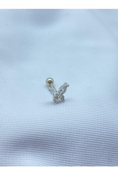 EL İŞİ VEDAT GÜMÜŞ Kelebek 925 Ayar Gümüş Piercing EL İŞİ VEDAT GÜMÜŞ Kelebek 925 Ayar Gümüş Piercing