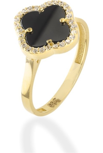 Altın Nesil Taşlı Van Cleef Model Altın Yüzük