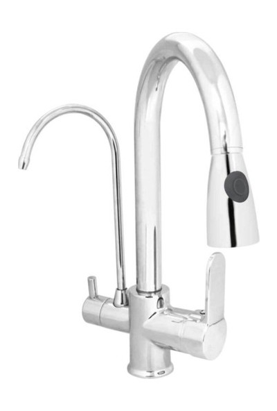 Çift Fonksiyonlu Spiralli Evye Batarya 3 Yollu (Arıtma Çıkışlı)