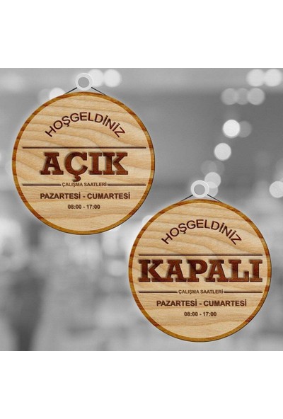 İmpivo Ahşap Kapı Karşılama Yazısı