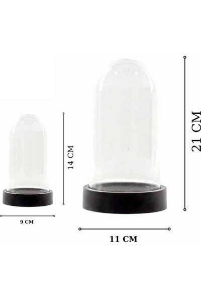 Burdan Eve Ikili Ters Fanus Boş Fanus Işıklı Dekoratif Fanus