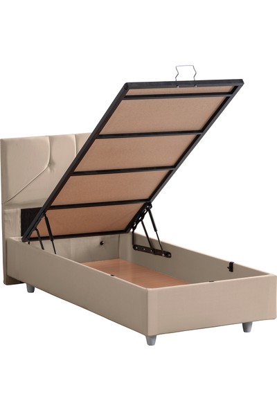 Cesur Wick Tek Kişilik Baza Başlık Seti, Bej