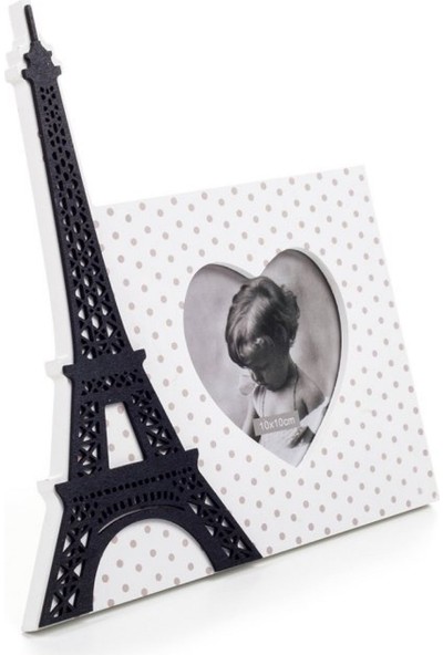 Kobal Business Decotown Atif Eyfel Paris Desenli Ahşap Resim Fotoğraf Çerçevesi Standı-