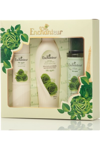 Enchanteur Me Agine Parfüm, Pudra ve Vücut Losyonu Seti