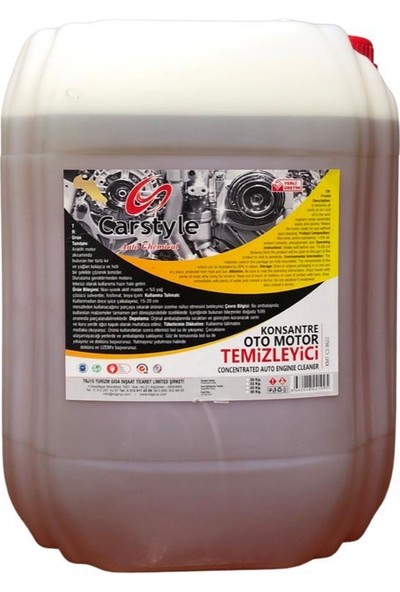 Car Style Carstyle Konsantre Motor Temizleyici 22LT Car Style Carstyle Konsantre Motor Temizleyici 22LT