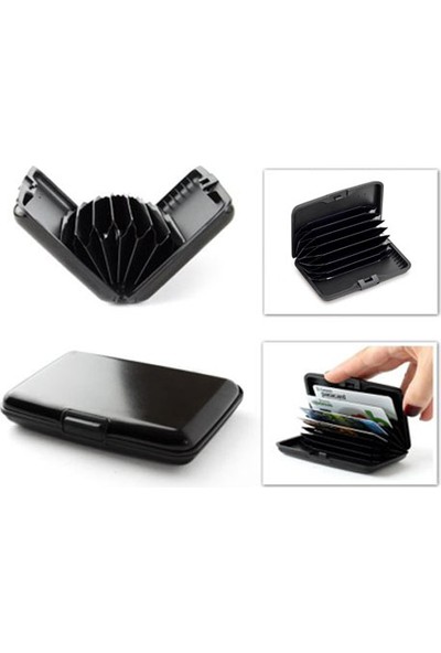 HGüneyli Metal Kredi Kartlık - Siyah