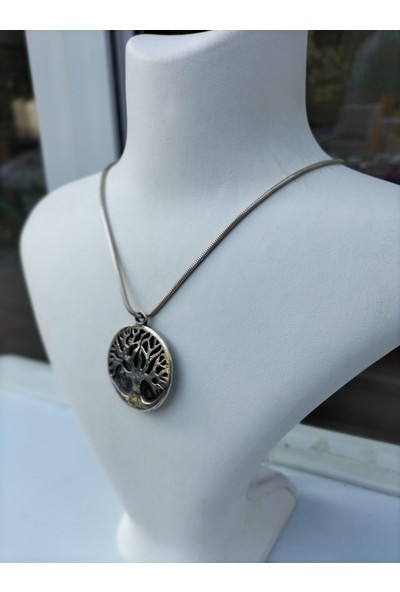 Özel Aksesuarlar 925 Ayar Gümüş Hayat Ağacı Kolye Ucu