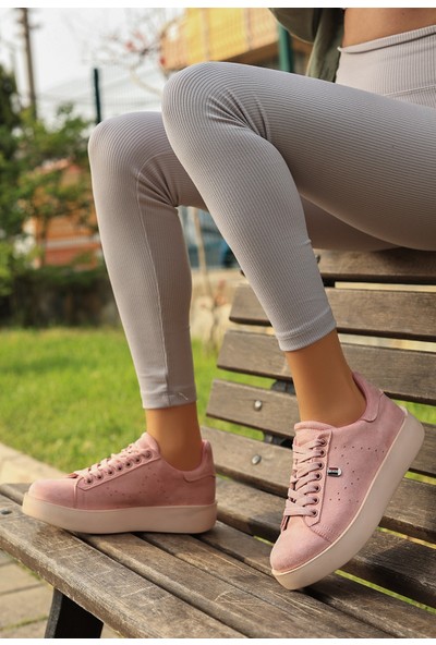 Night Hawk Finda Pudra Süet Bağcıklı Spor Ayakkabı Night Hawk Finda Pudra Süet Bağcıklı Spor Ayakkabı