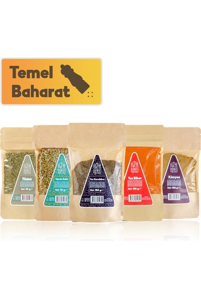 Egeye Dönüş Temel Baharat Seti