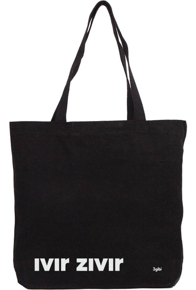 3Gibi Ivır Zıvır Kanvas Bez Çanta