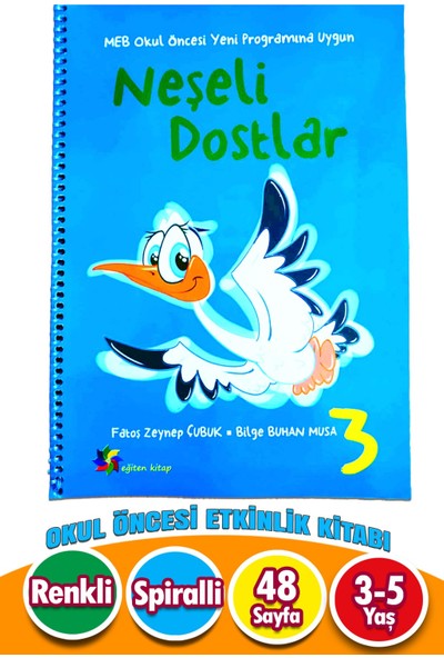 3 4 5 Yaş Etkinlik Kitabı Neşeli Dostlar Mavi Kitap 3 3 4 5 Yaş Etkinlik Kitabı Neşeli Dostlar Mavi Kitap 3