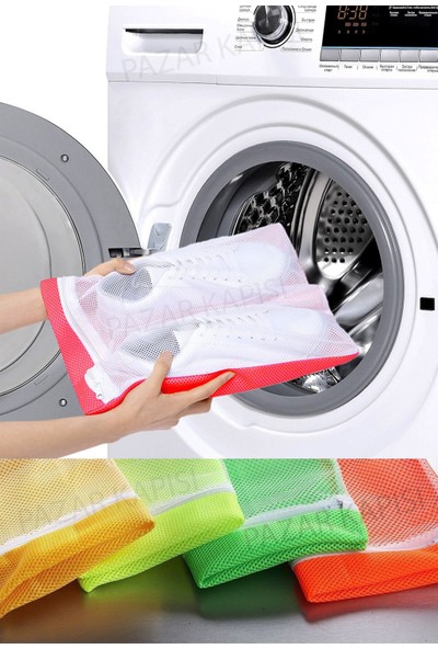 Pazar Kapısı Lüks Fermuarlı Ayakkabı Yıkama Filesi Pazar Kapısı Lüks Fermuarlı Ayakkabı Yıkama Filesi