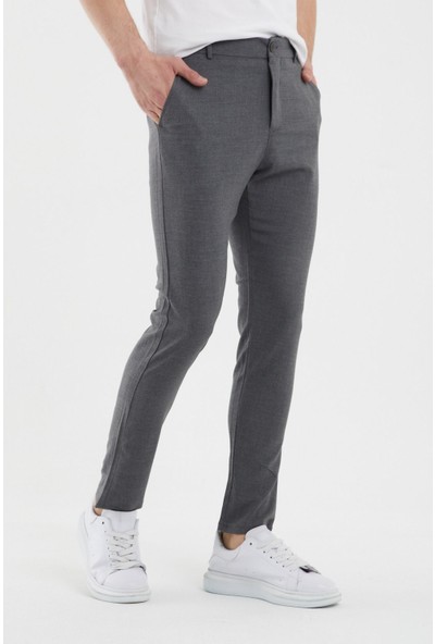 Docces Slim Fit Düz Erkek Keten Pantolon DCS2011KG