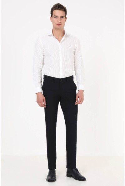 Kip Erkek Dokuma Slim Fit Casual Pantolon 0072066 Lacivert Kip Erkek Dokuma Slim Fit Casual Pantolon 0072066 Lacivert