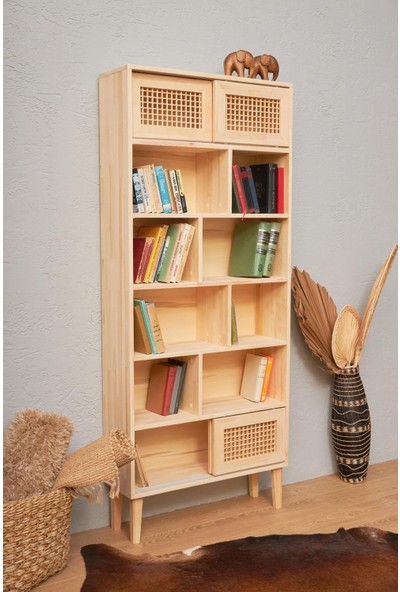 My Wood Teks Ahşap Hazeran Detaylı Kitaplık My Wood Teks Ahşap Hazeran Detaylı Kitaplık