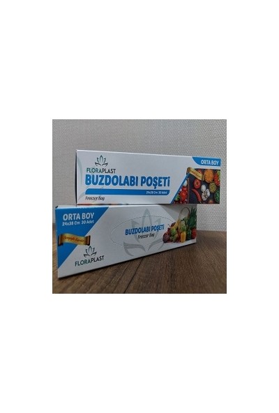 Floraplast Orta Boy Buzdolabı Poşeti 24 x 38 cm 2 x 30 Adet Floraplast Orta Boy Buzdolabı Poşeti 24 x 38 cm 2 x 30 Adet
