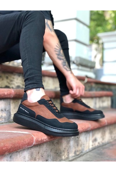 Maysolasta ER0238 Erb Yüksek Taban Taba Siyah Bağcıklı Erkek Ayakkabı Maysolasta ER0238 Erb Yüksek Taban Taba Siyah Bağcıklı Erkek Ayakkabı