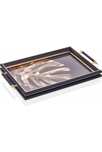 Cornella Dream Yaprak Desenli Tepsi Cornella Dream Yaprak Desenli Tepsi