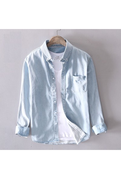 Hausen Siyah Denim Erkek Uzun Kollu Kot Gömlek - Siyah (Yurt Dışından) Hausen Siyah Denim Erkek Uzun Kollu Kot Gömlek - Siyah (Yurt Dışından)