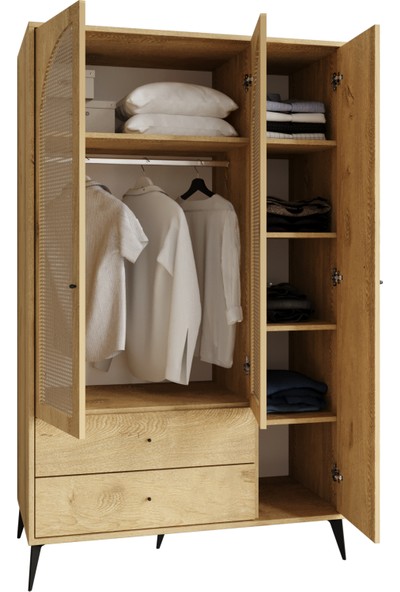 Berlin Furniture Diamond 3 Kapaklı Dolap Berlin Furniture Diamond 3 Kapaklı Dolap