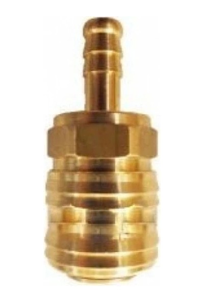 Netmar Sarı Pirinç Otomatik Rakor Hortum Ucu 8mm Netmar Sarı Pirinç Otomatik Rakor Hortum Ucu 8mm