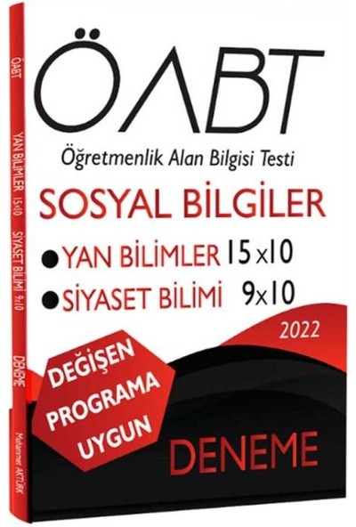 Dizgi Kitap 2022 ÖABT Sosyal Bilgiler Öğretmenliği Yan Bilimler, Siyaset Bilimi 20 Deneme Dizgi Kitap 2022 ÖABT Sosyal Bilgiler Öğretmenliği Yan Bilimler, Siyaset Bilimi 20 Deneme