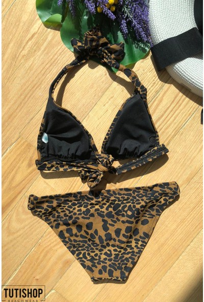 Pierre Cardin Uzun Üçgen Bikini Takım Desenli 227253