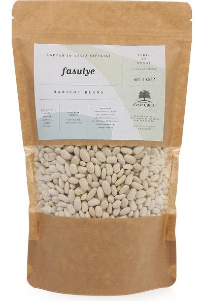 Kaptan'ın Ceviz Çiftliği Yerli Tohum Kuru Fasulye 500 gr Kaptan'ın Ceviz Çiftliği Yerli Tohum Kuru Fasulye 500 gr
