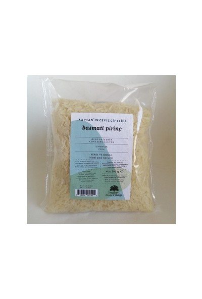 Kaptan'ın Ceviz Çiftliği Basmati Pirinç 500 gr Kaptan'ın Ceviz Çiftliği Basmati Pirinç 500 gr