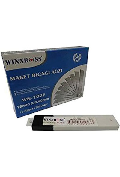Winboss Maket Bıçağı Yedeği 10 Adet Winboss Maket Bıçağı Yedeği 10 Adet