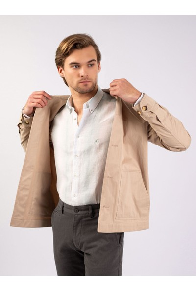 Karaca Erkek Mont 112119004-17 Bej