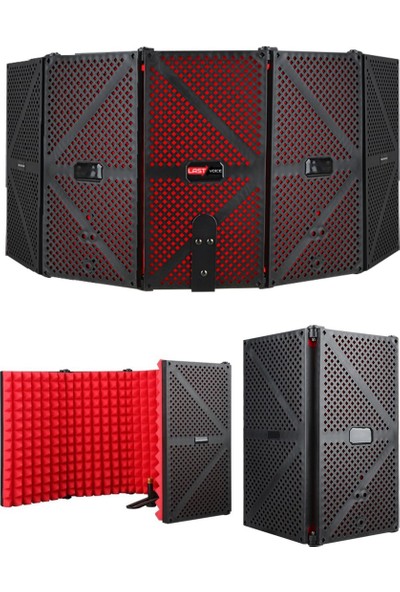 Midex Pf-44 Red Mikrofon Ses Yalıtım Izolasyon Paneli 5 Bölümlü (75X30 Cm) Midex Pf-44 Red Mikrofon Ses Yalıtım Izolasyon Paneli 5 Bölümlü (75X30 Cm)